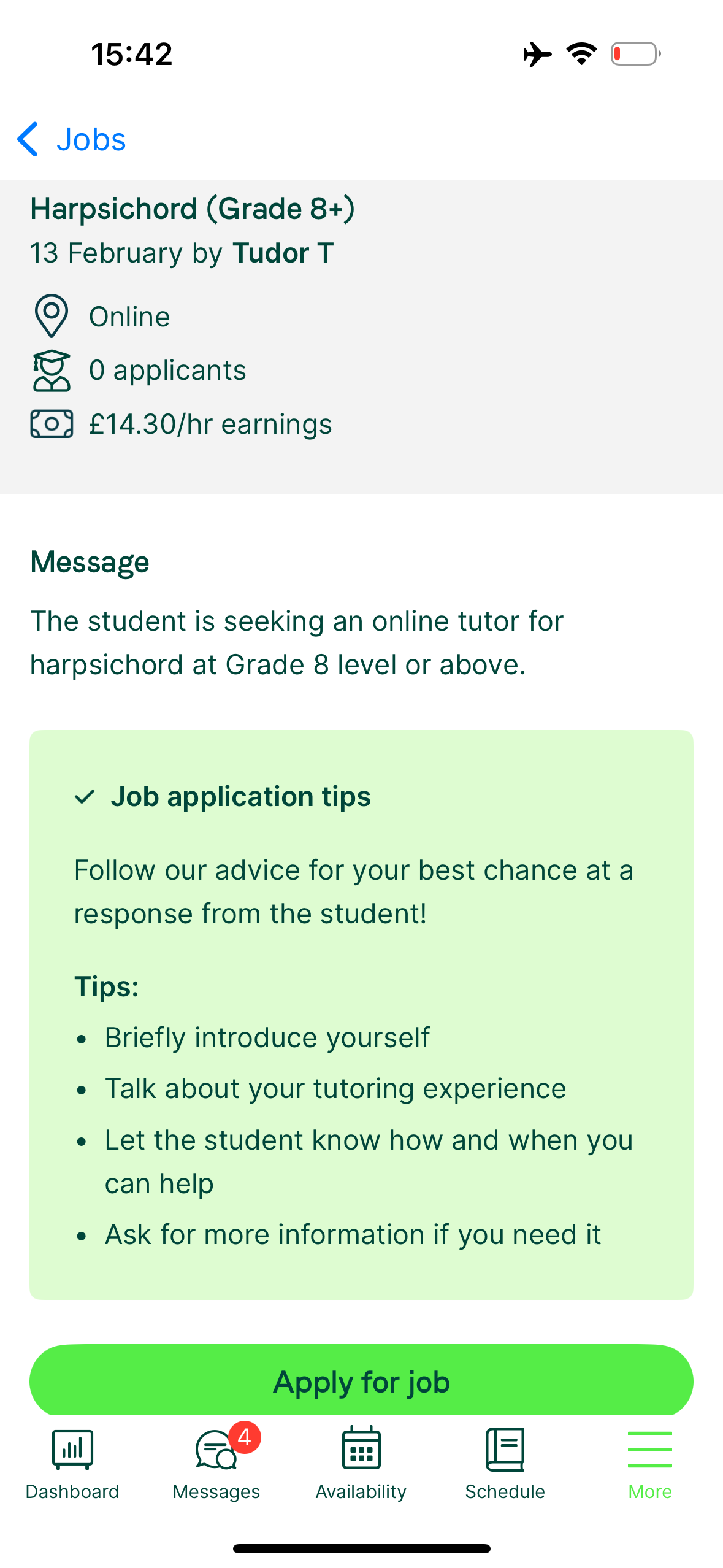 Can I use the Tutorful app to apply to jobs? – Tutorful