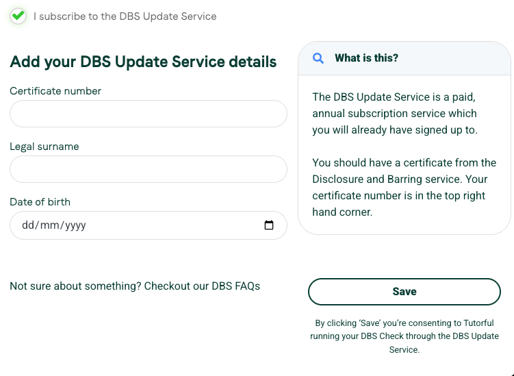 For Tutors - How do I upload my DBS? – Tutorful